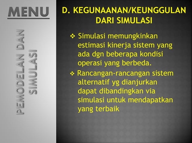 Pemodelan dan simulasi | PPTX