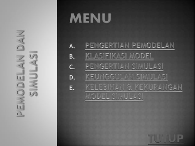 Pemodelan dan simulasi | PPTX