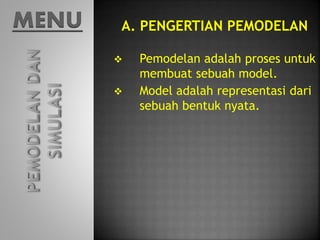 Pemodelan dan simulasi | PPTX