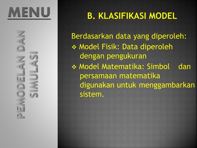 Pemodelan dan simulasi | PPTX