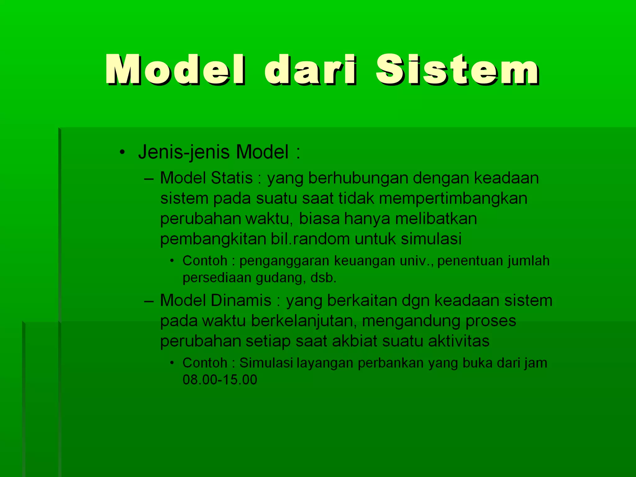 Pemodelan dan simulasi sistem komputer | PPT