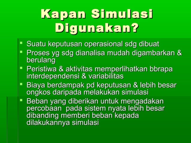 Pemodelan dan simulasi sistem komputer | PPT