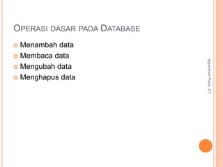 Pemodelan database | PPTX