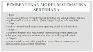 Pemodelan Matematika | PPTX