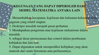 Pemodelan matematika(1) | PPTX