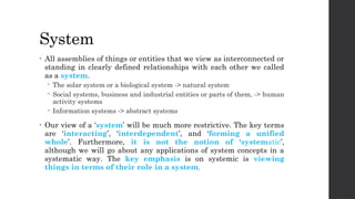 Pemodelan sistem: system concept. industrial engineering | PPT
