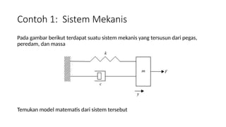 Pemodelan Sistem Mekanik menggunakan State Space.pptx