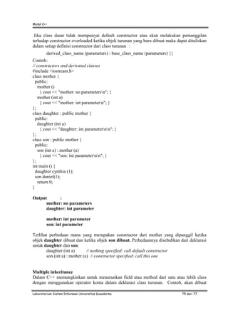 Pemograman berorientasi objek | PDF