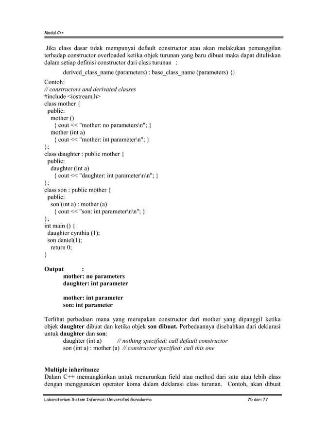 Pemograman berorientasi objek | PDF