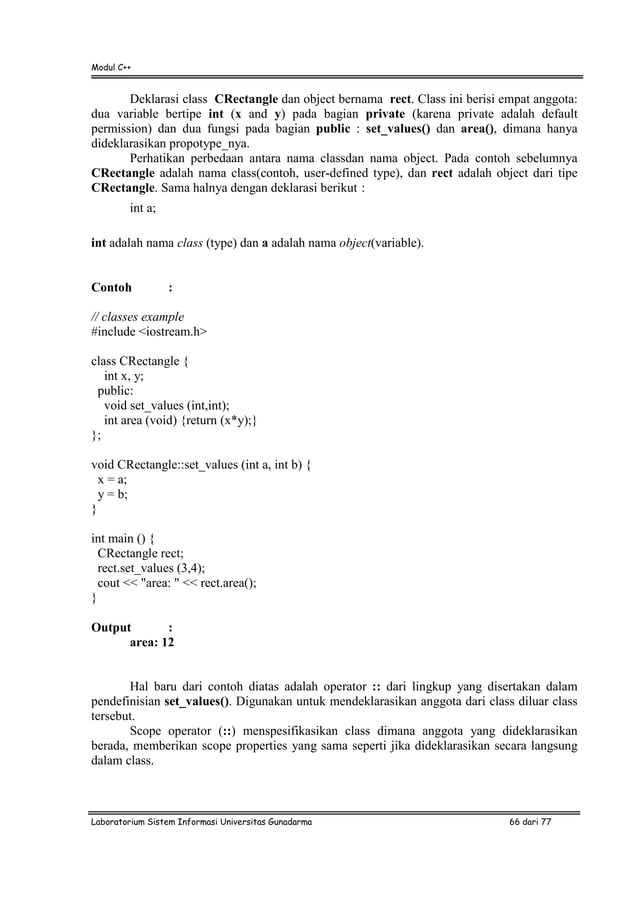 Pemograman berorientasi objek | PDF