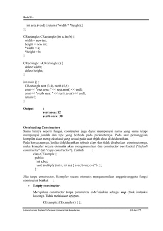 Pemograman berorientasi objek | PDF