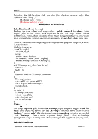 Pemograman berorientasi objek | PDF