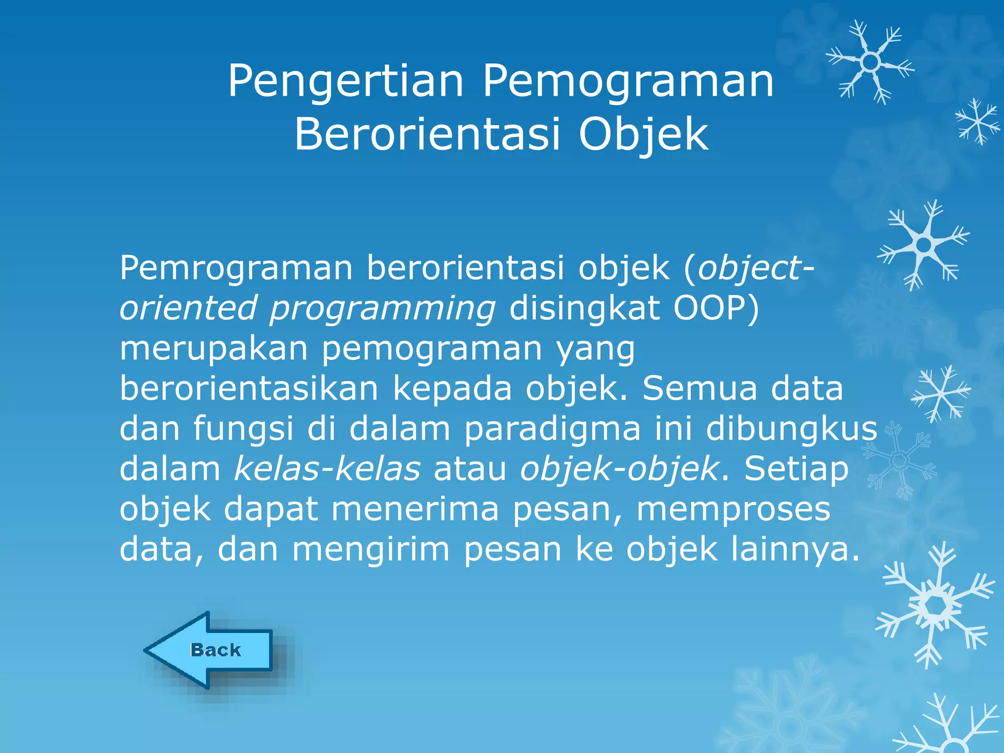 Pemograman berorientasi objek | PPTX