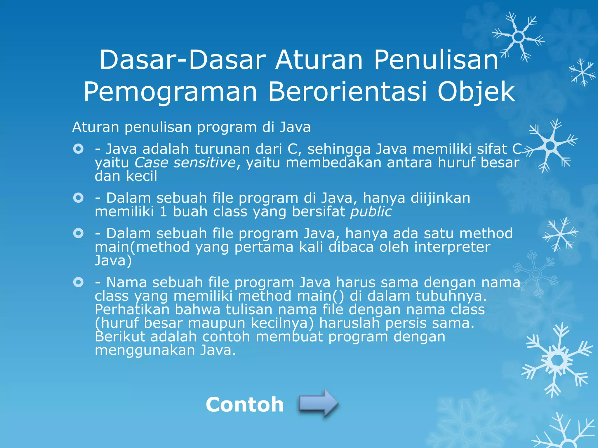 Pemograman berorientasi objek | PPTX
