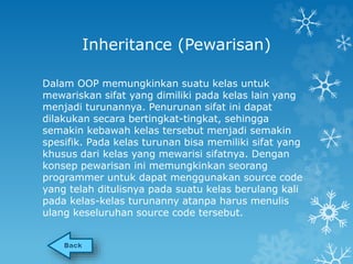 Pemograman berorientasi objek | PPTX