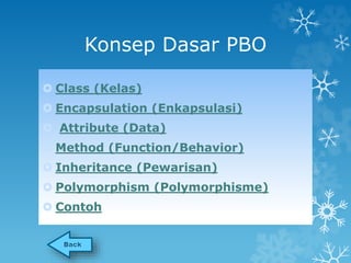 Pemograman berorientasi objek | PPTX