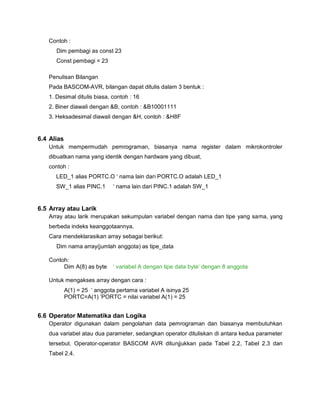 Pemograman mikrokontroler | PDF