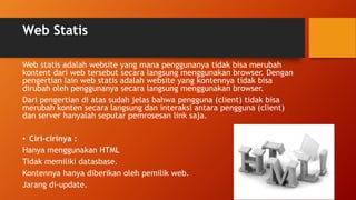 Materi Web Statis | PPTX