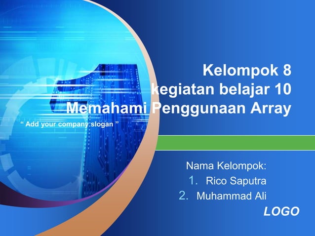Pemograman web kegiatan belajar 10 memahami penggunaan array | PPT
