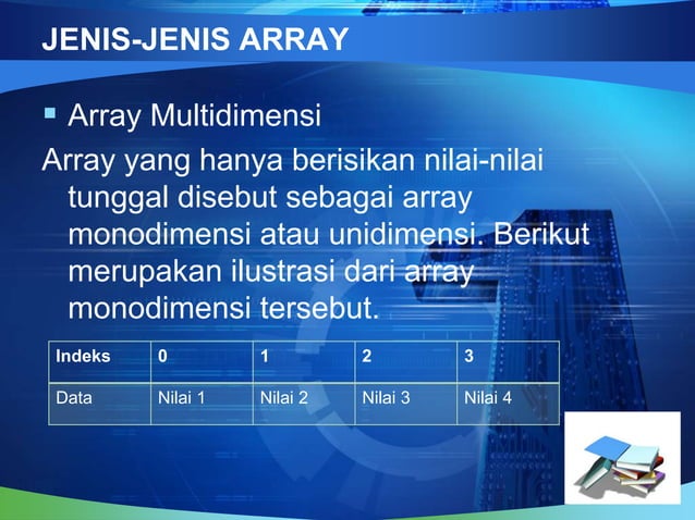 Pemograman web kegiatan belajar 10 memahami penggunaan array | PPT