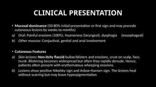 PEMPHIGOID VULGARIS PRESENTATION AND MANAGEMENT.PPTX