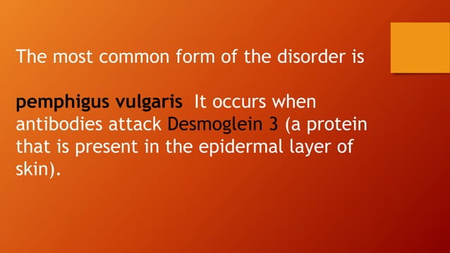 PEMPHIGUS.pptx Pemphigus is a blistering autoimmune disease that ...
