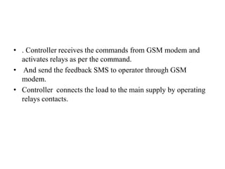 prepaid energy meter using gsm | PPTX