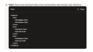 Pemprograman Dasar HTML dengan Visual Studio Code | PPT