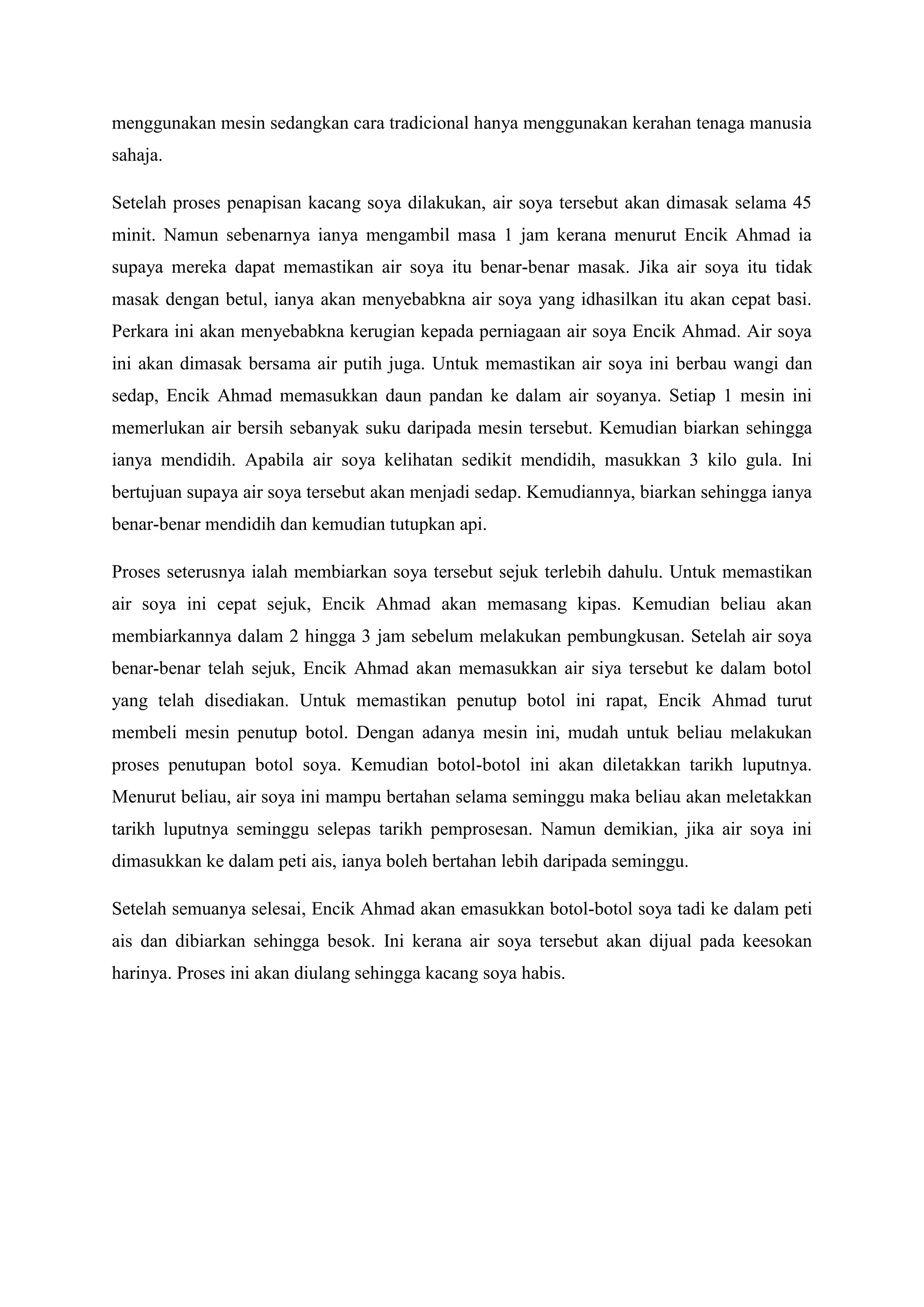 Pemprosesan soya | DOCX