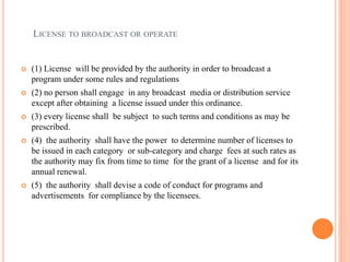 PEMRA's Broadcasting Regulations and Code of Conduct for Broadcasters ...