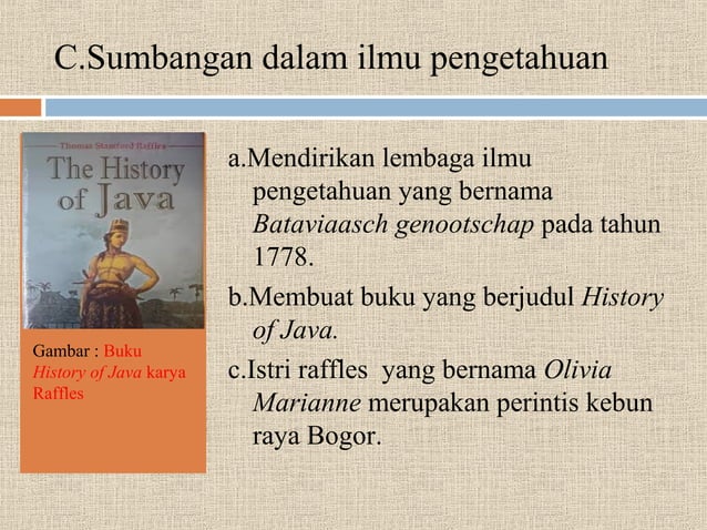 Pemerintahan Thomas Staford Rafles | PPT