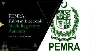 PEMRA | PPTX