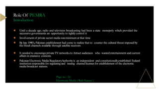 PEMRA | PPTX