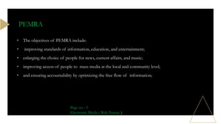 PEMRA | PPTX