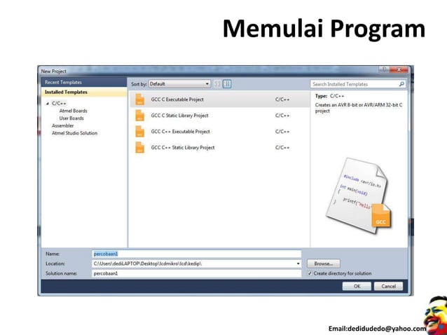 Pemrograman AVR menggunakan bahasa c | PPT