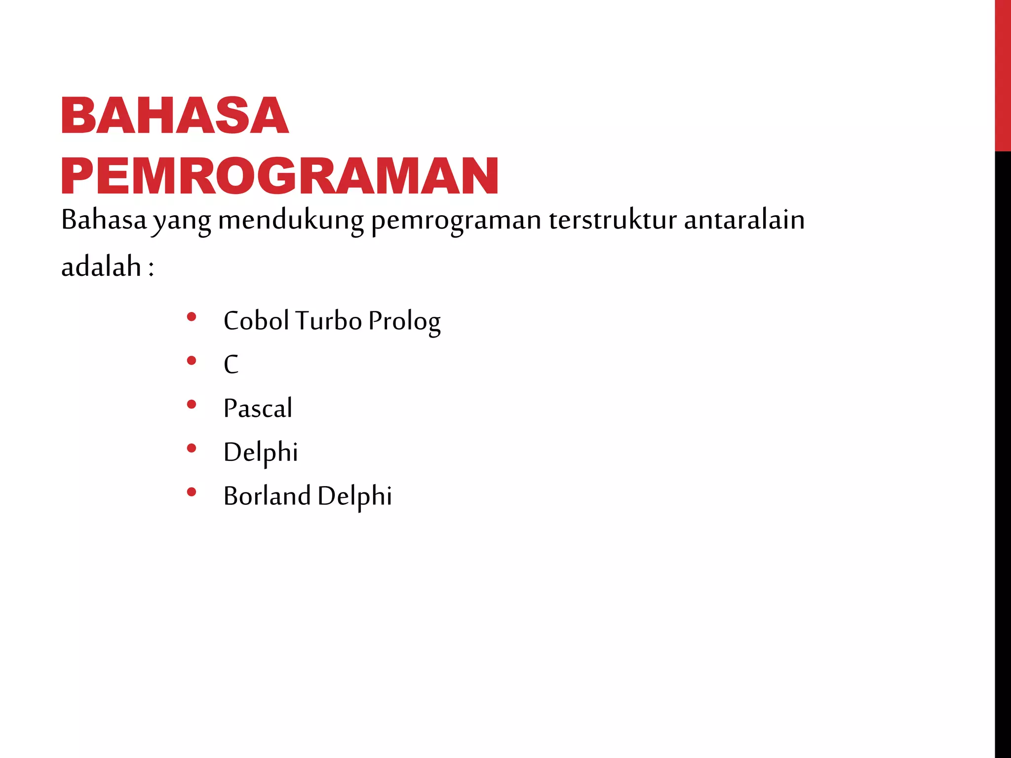 Pemrograman Terstruktur | PPTX