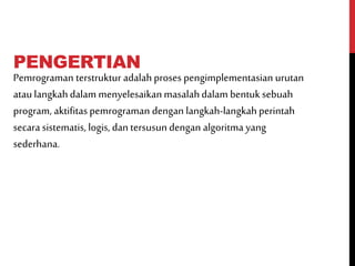 Pemrograman Terstruktur | PPTX