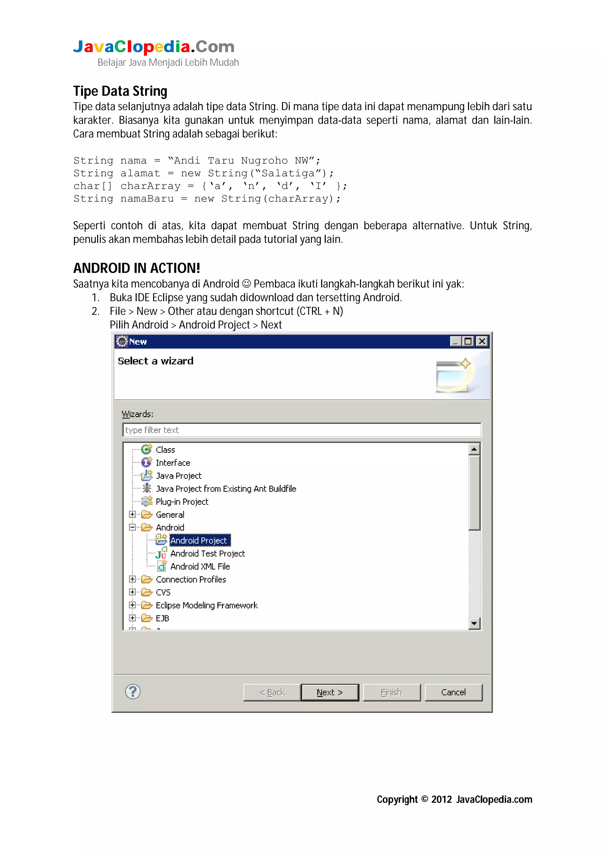 Pemrograman android-dasar-02-tipe-data | PDF