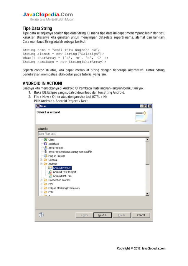Pemrograman android-dasar-02-tipe-data | PDF
