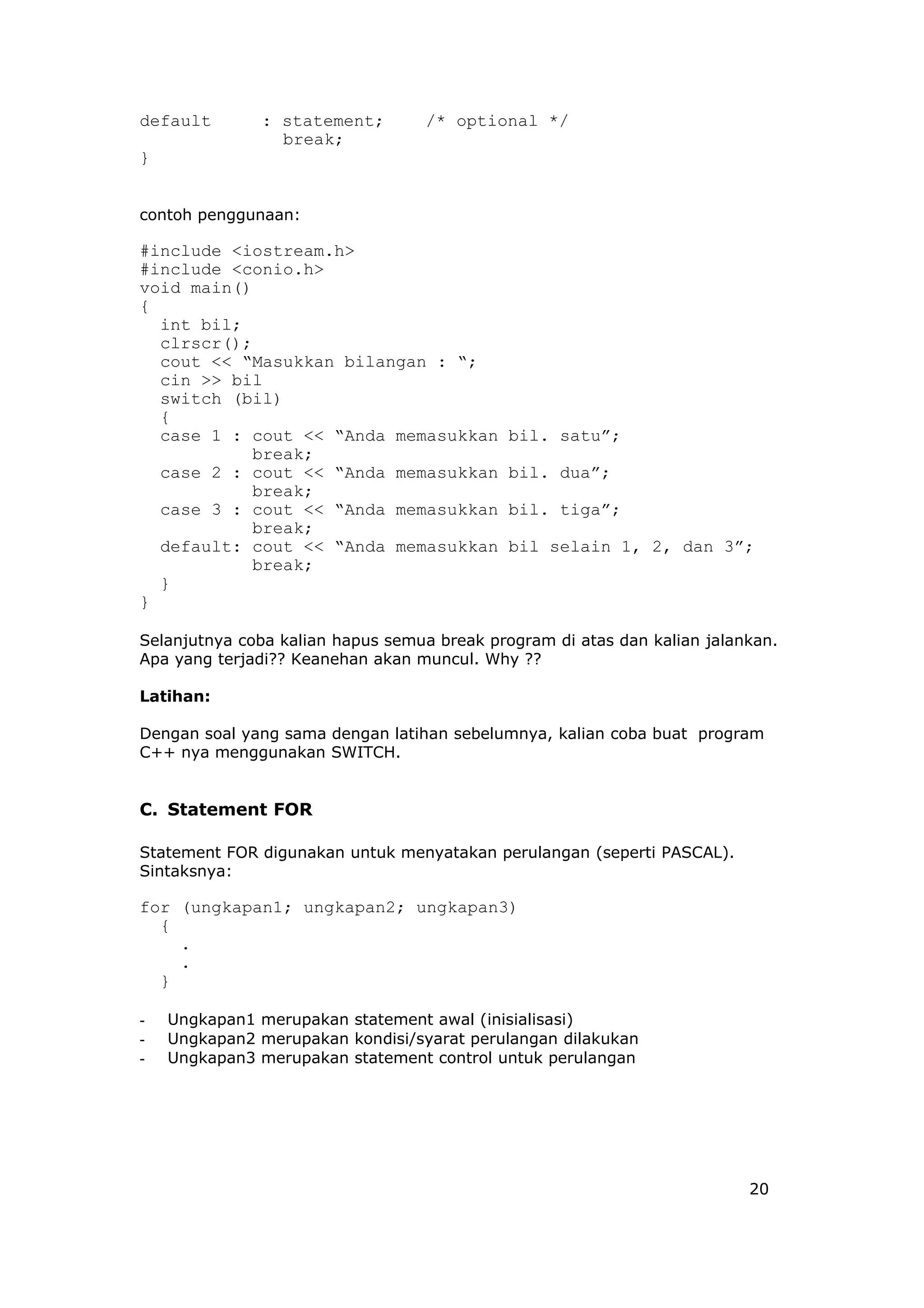 Pemrograman c-wakuadratn | PDF