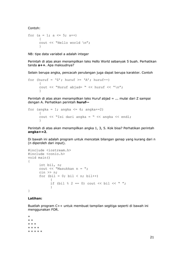 Pemrograman c-wakuadratn | PDF
