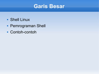 Pemrograman shell2 | PPT