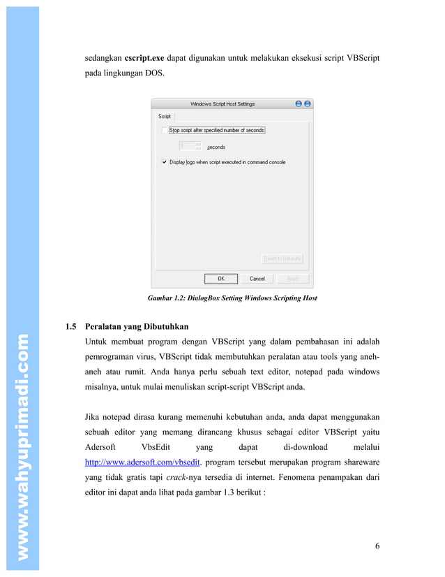 Pemrograman Virus Menggunakan VBScript | PDF