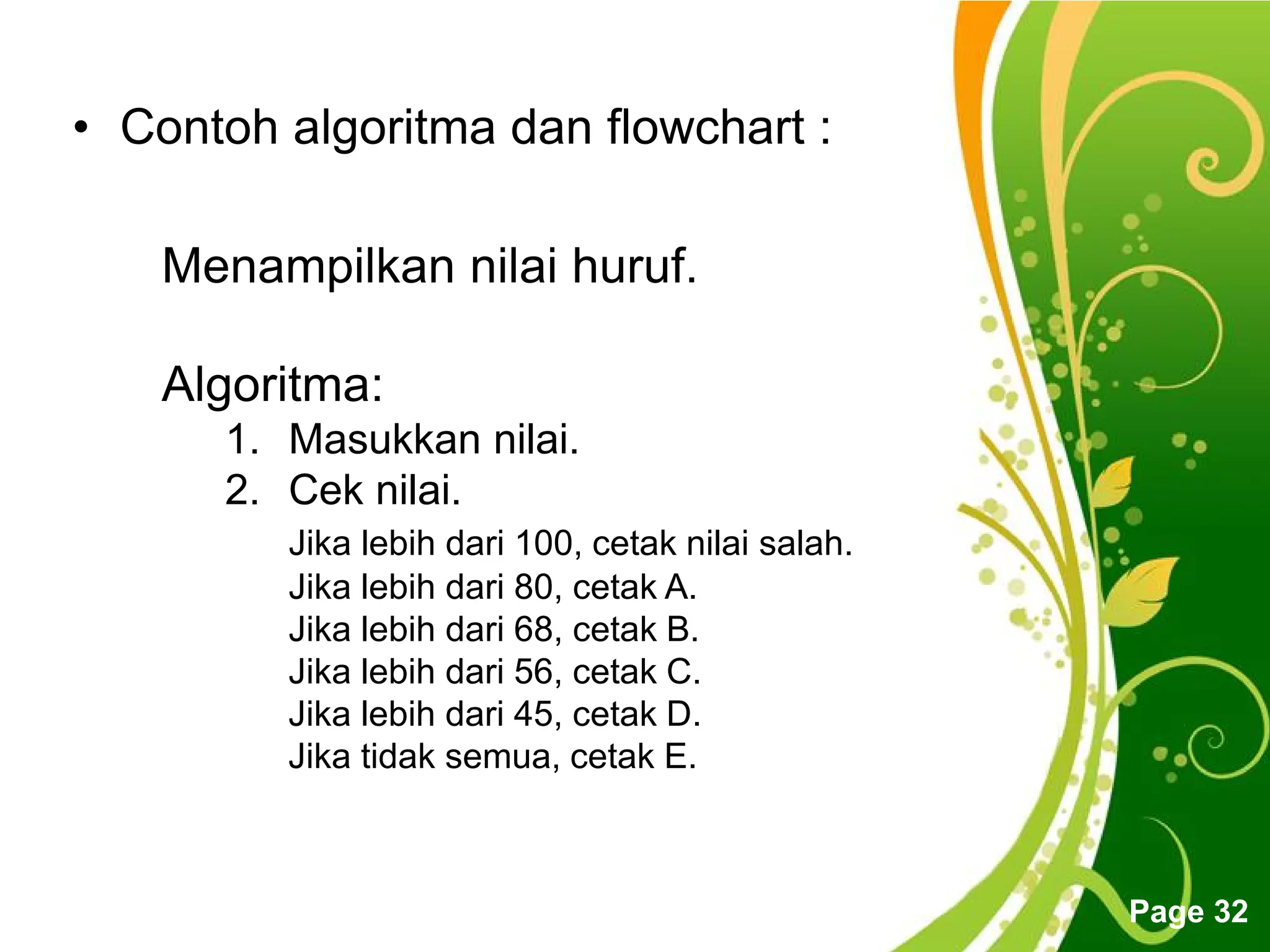 Pemrograman algoritma (IF,else) | PDF