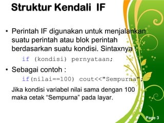 Pemrograman algoritma (IF,else) | PDF