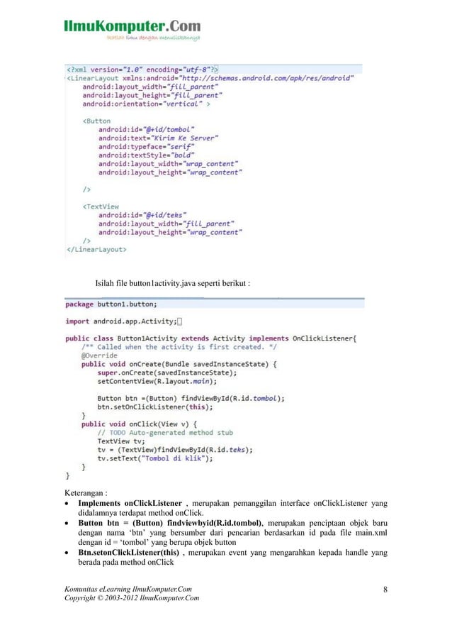Pemrograman android | PDF