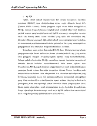 Laporan Pemrograman API XML dengan PHP-MySQL (Lukie Perdanasari ...