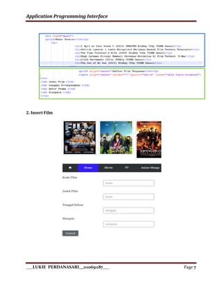 Laporan Pemrograman API XML dengan PHP-MySQL (Lukie Perdanasari - 1110651187) | PDF