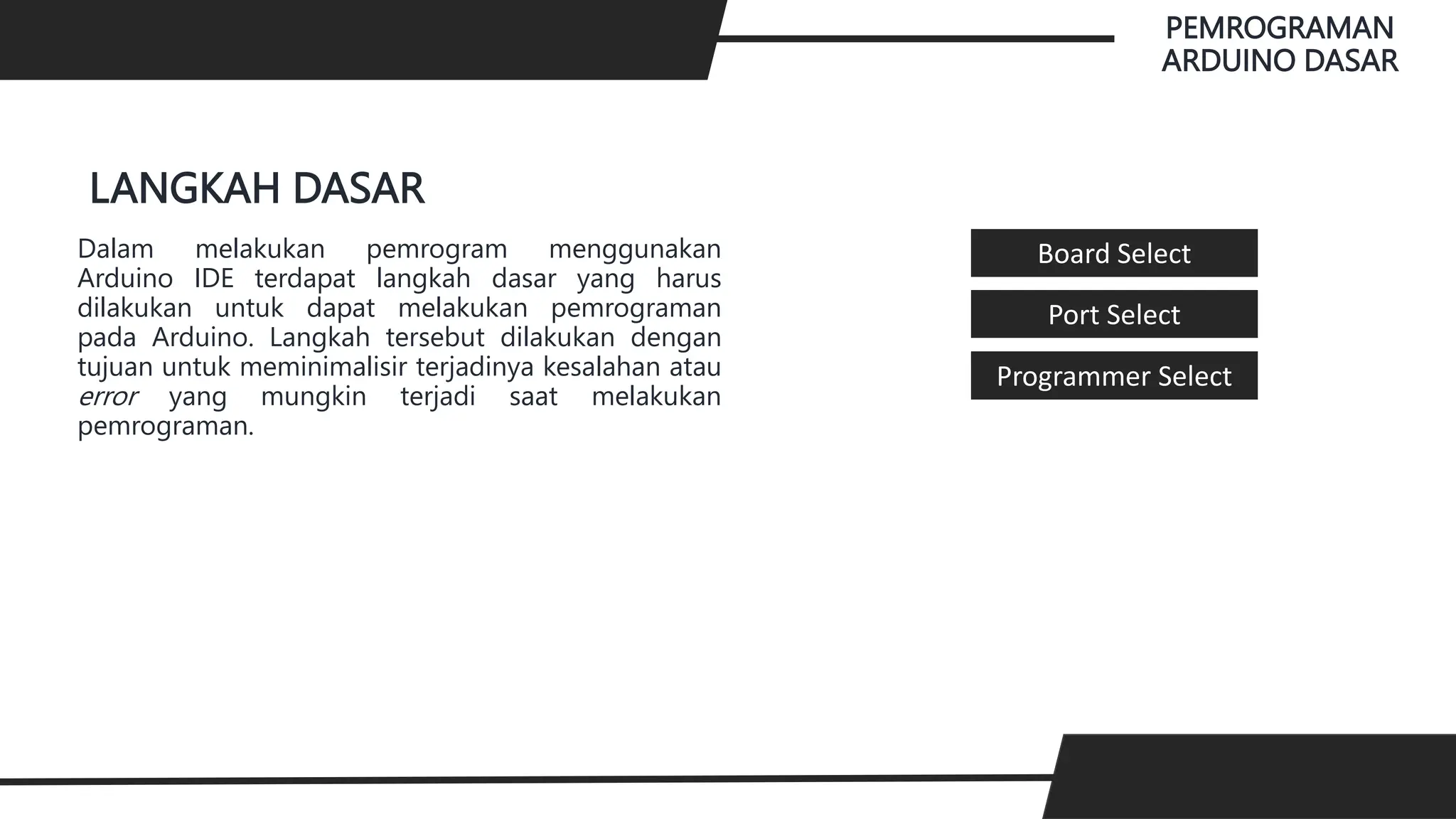 Pemrograman Arduino Dasar - Master Class.pptx