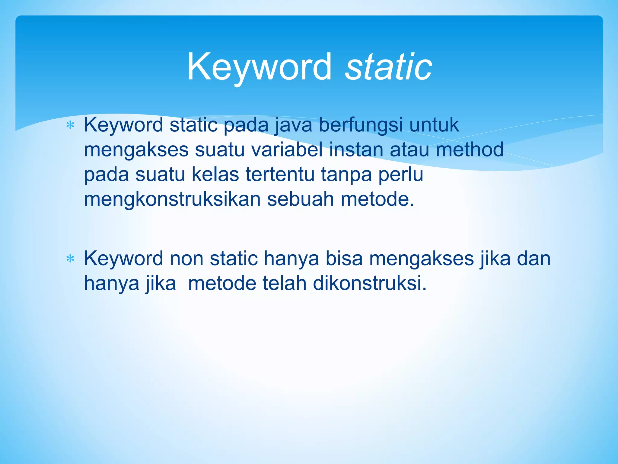 Pemrograman berorientasi objek | PPT